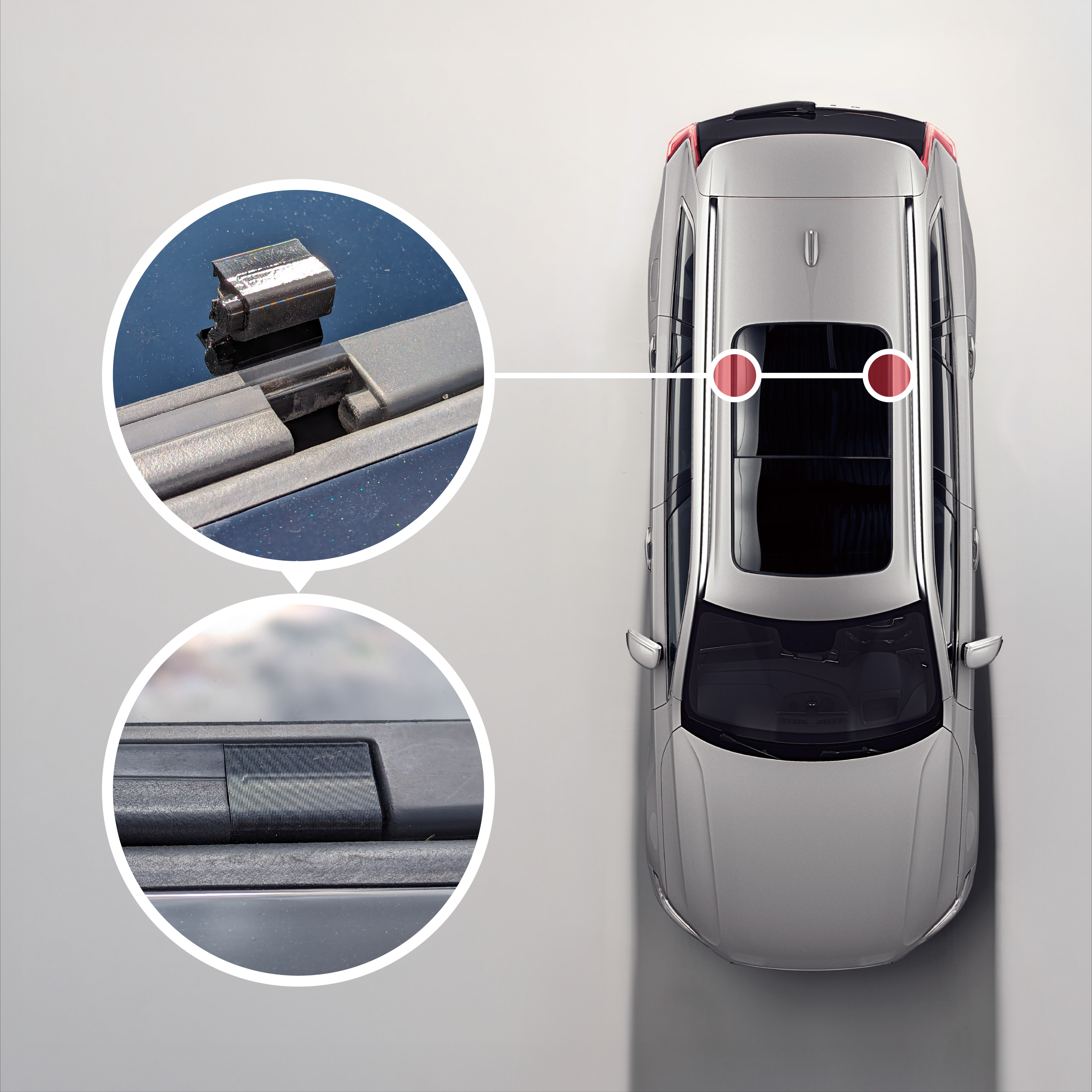 Volvo - Sunroof - Gap Filler Repair Kit (SPA V90, XC90, S90, V60, XC60 ...